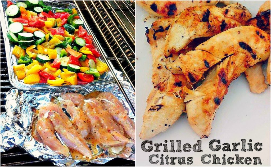 Grilled Garlic Citrus Chicken & Grilled Vegetables - Simply Taralynn ...