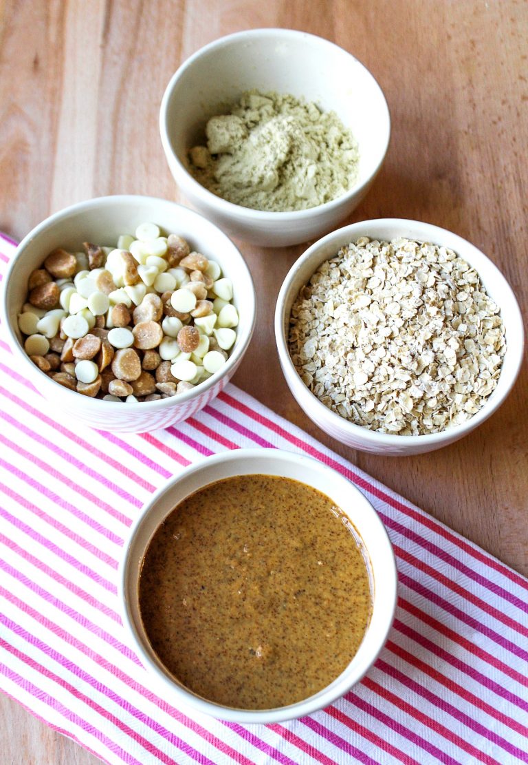 White Chocolate Macadamia Nut Energy + Protein Balls!