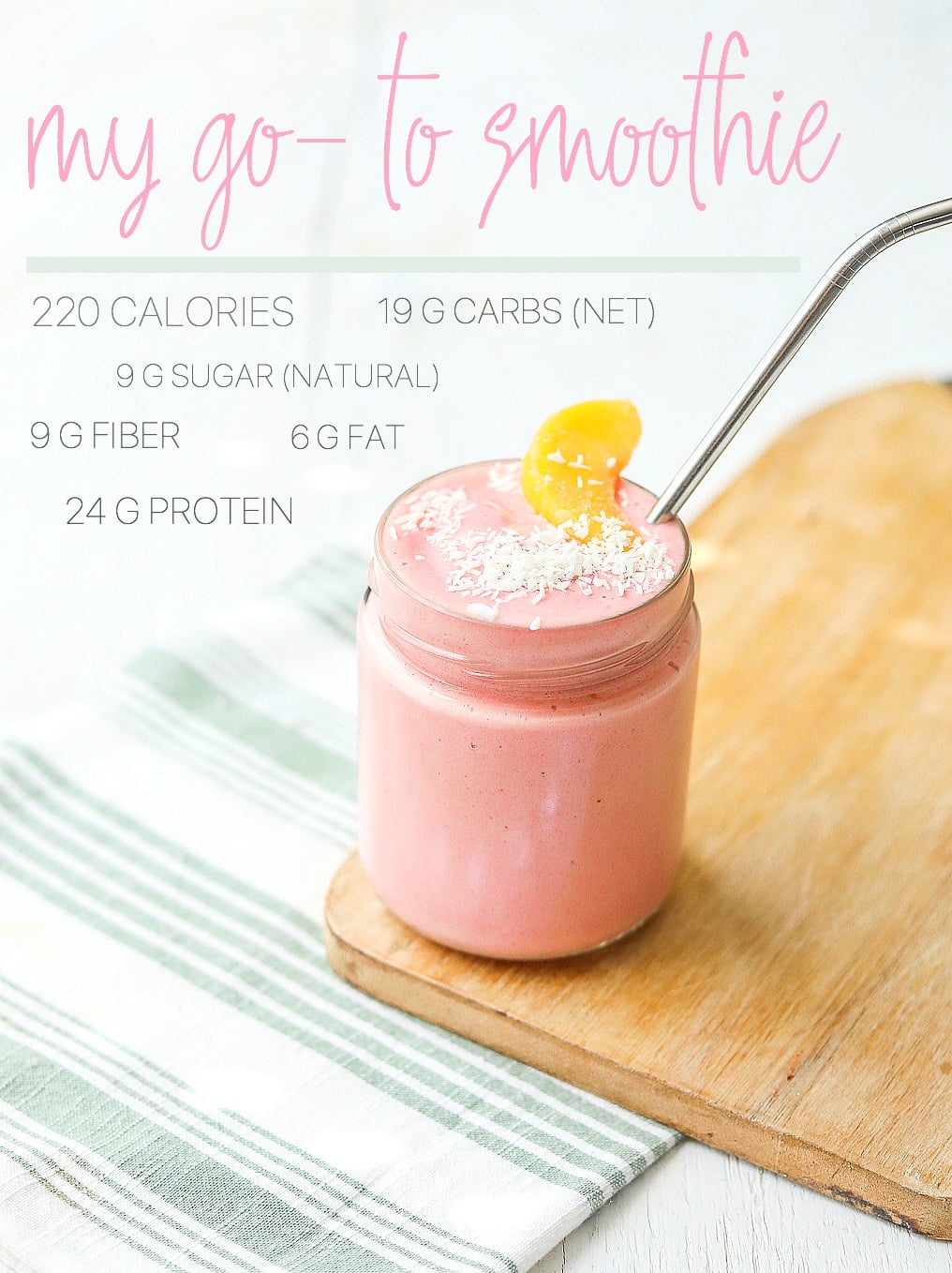 This Is My Everyday Go-To Protein Smoothie Formula.