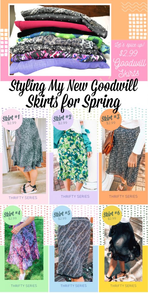 Thrifty Series: Styling My New Goodwill Skirts for Spring!