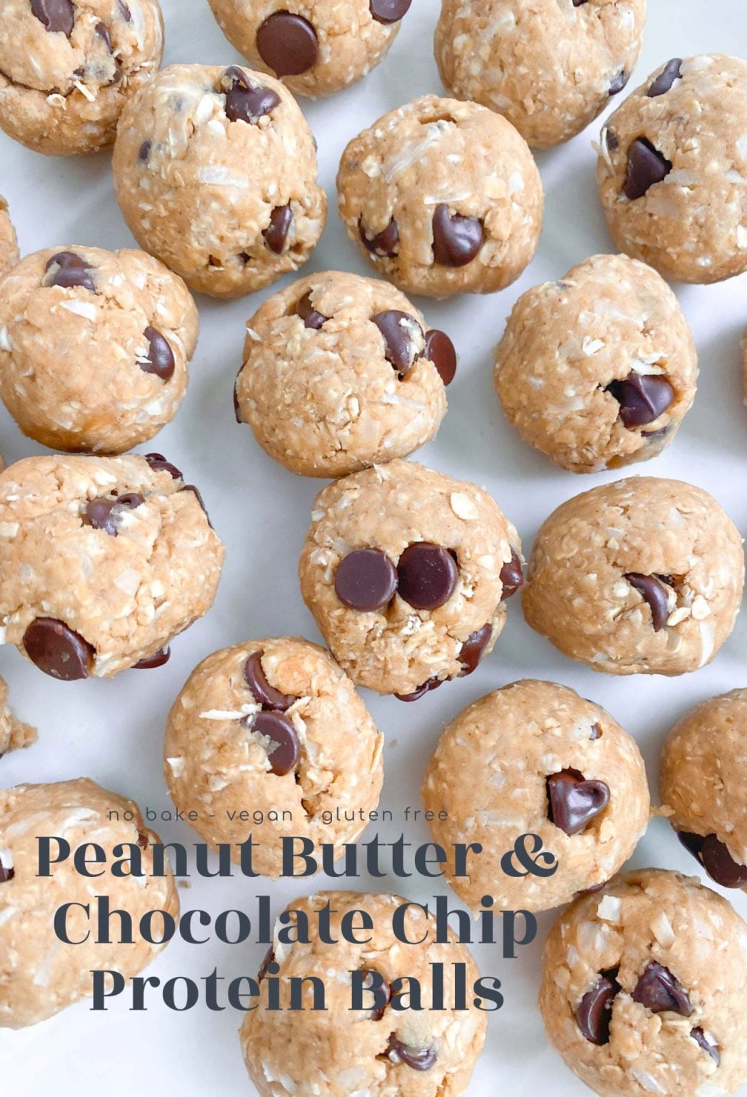 Peanut Butter Chocolate Chip Protein Balls | Vegan & Gluten-Free