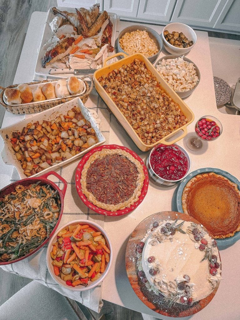 Our first thanksgiving as mom & dad + all the food details