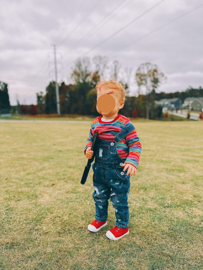 Easy DIY Toddler Halloween Costume Idea | Chucky Costume