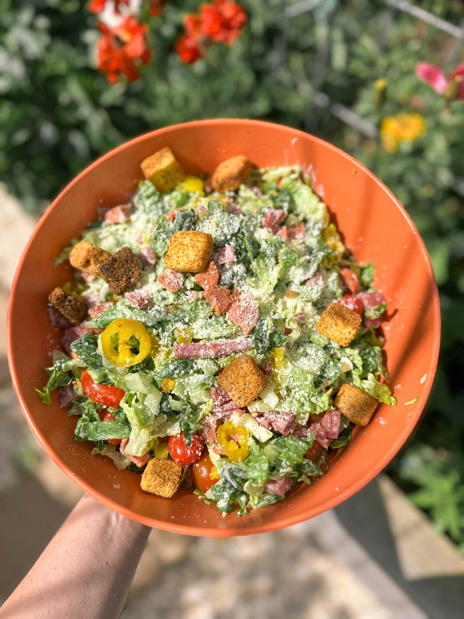 Italian Caesar Salad With an Antipasto Twist